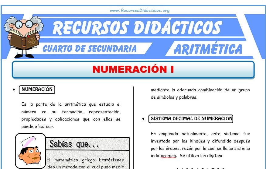 Sistema De Numeración: Ejercicios Resueltos En PDF